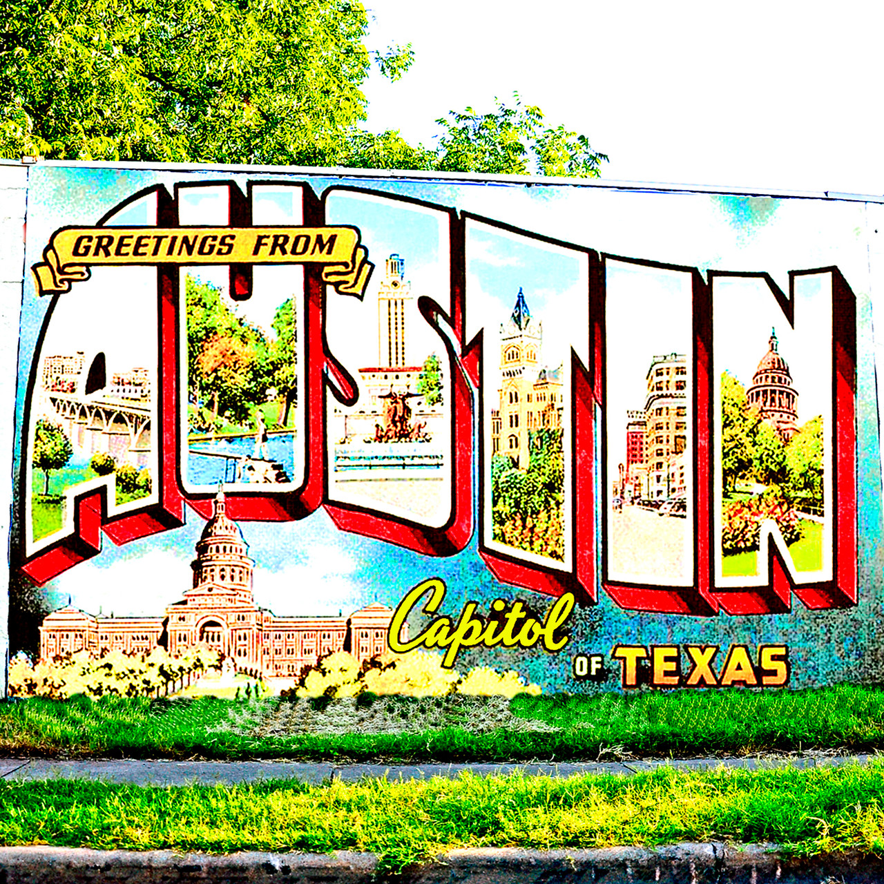 Greetings from Austin Mural