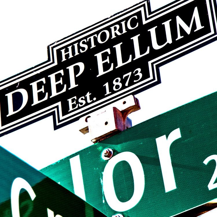 Deep Ellum Historic Street Sign