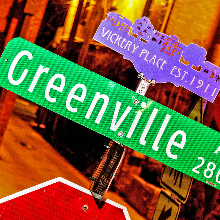 Greenville Street Sign