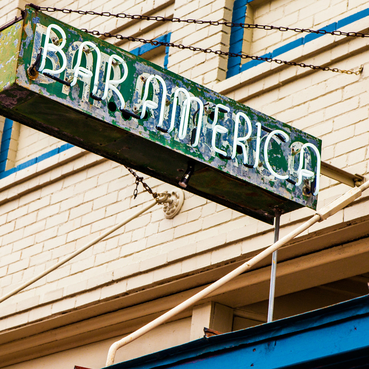 Bar America Sign