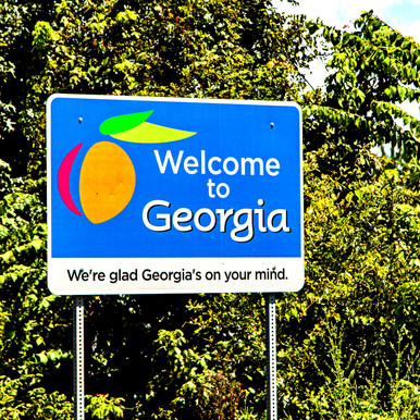 Welcome to Georgia sign - South Austin Gallery