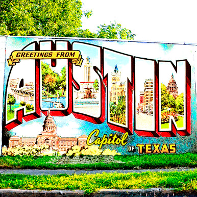 Greetings from Austin Mural