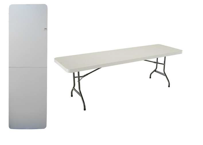 Lifetime 8ft Steel Folding Table for Restaurant / Commercial Use