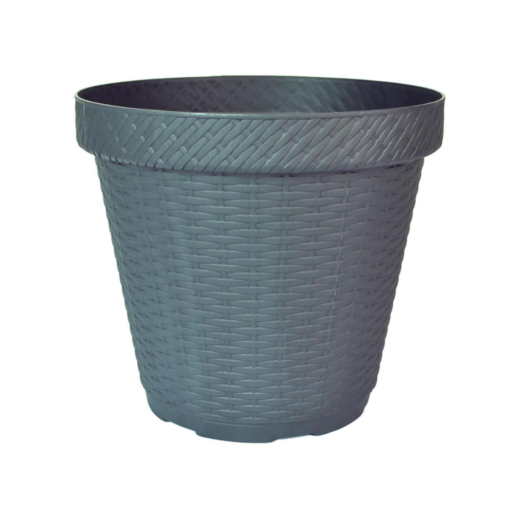 POT FLOWER ROUND RATTAN D13.5" 113984 - TDC Limited