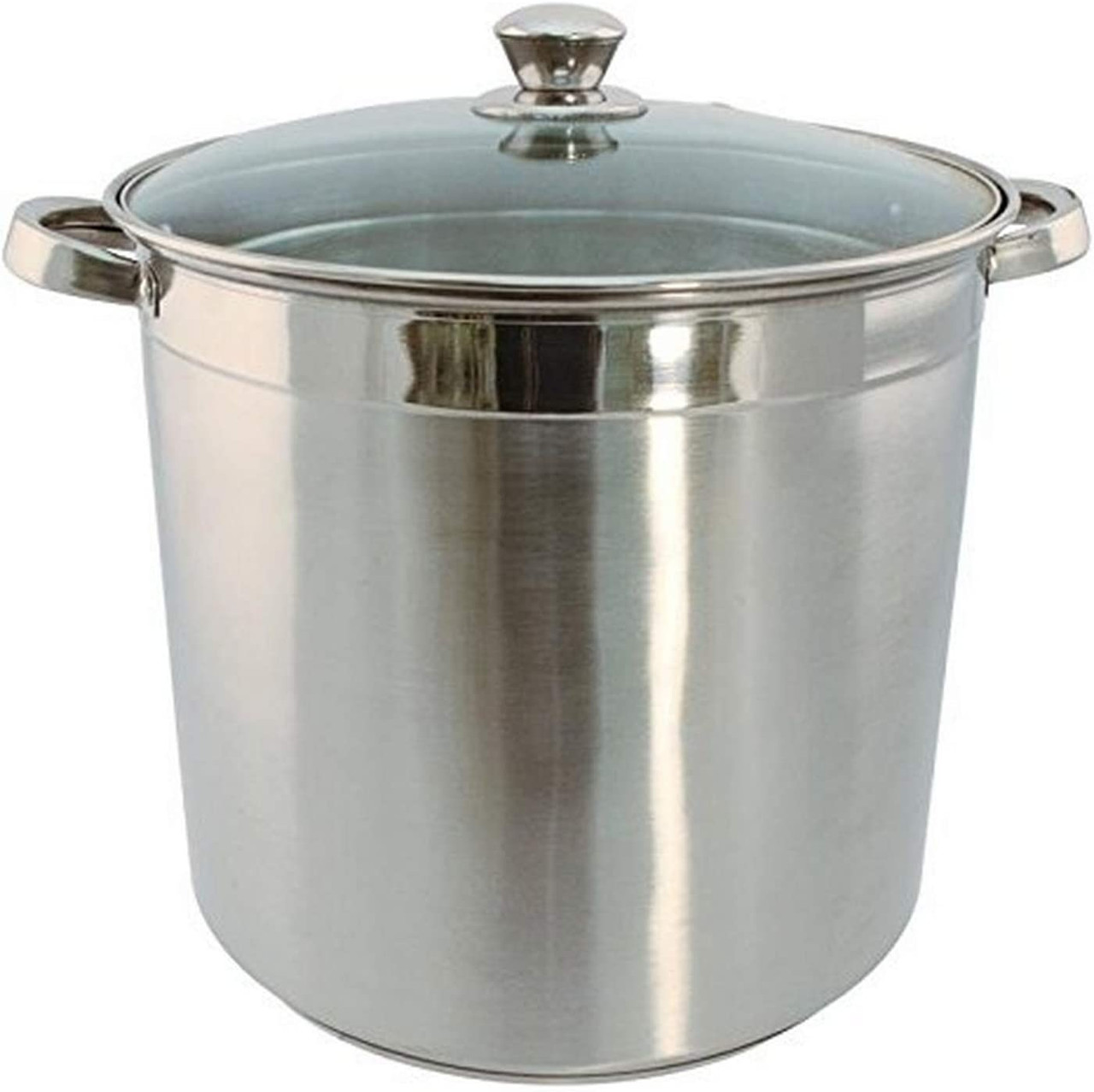 Euro-Ware Stock Pot, 16 Quart, Stainless Steel