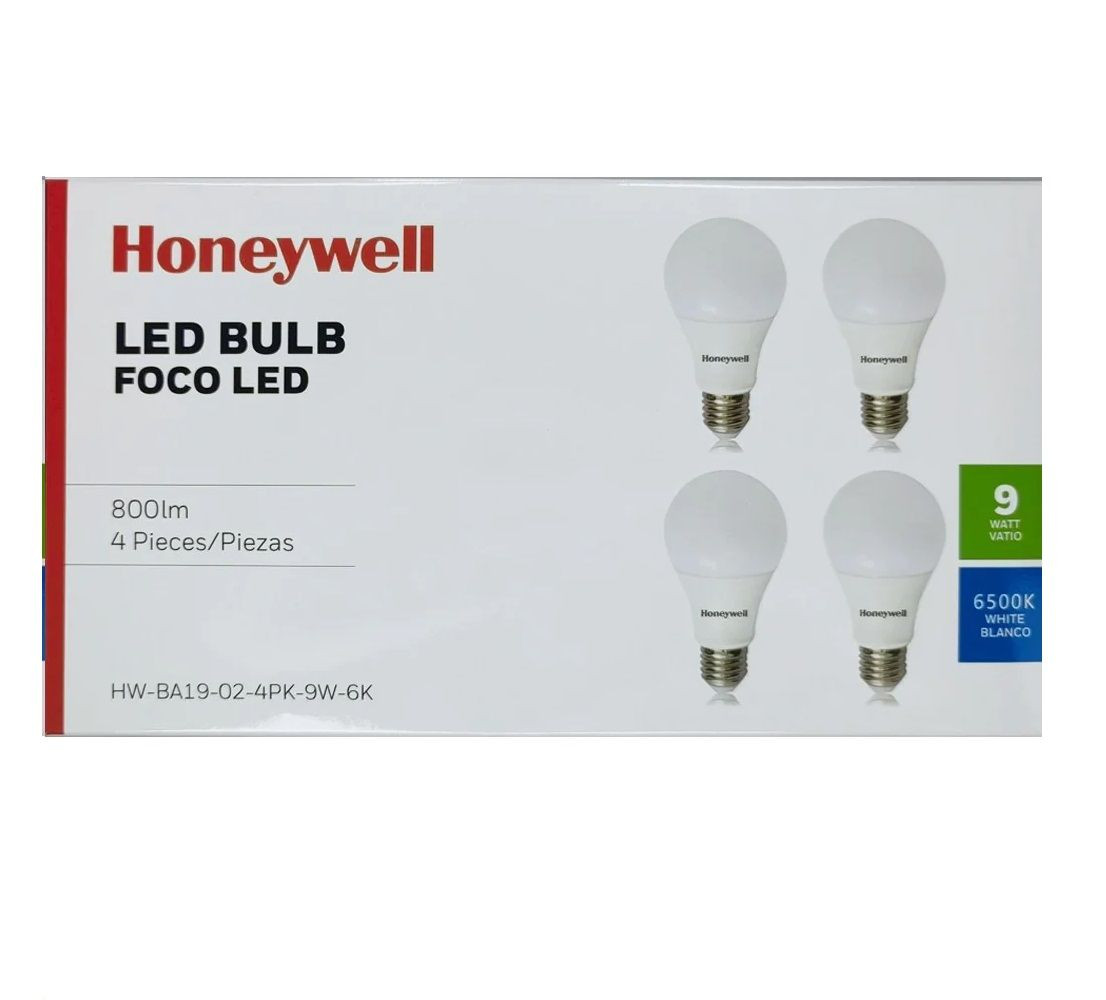 Honeywell LED Bulb 9W 6500K 4pk (HW-BA19-02-4PK-9W-6K)