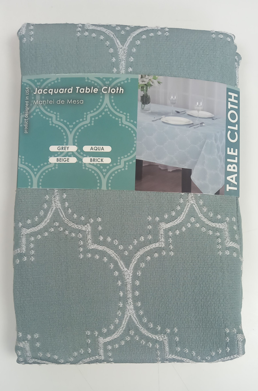 CLOTH TABLE JACQUARD 54X90 AQUA 1211360 - TDC Limited
