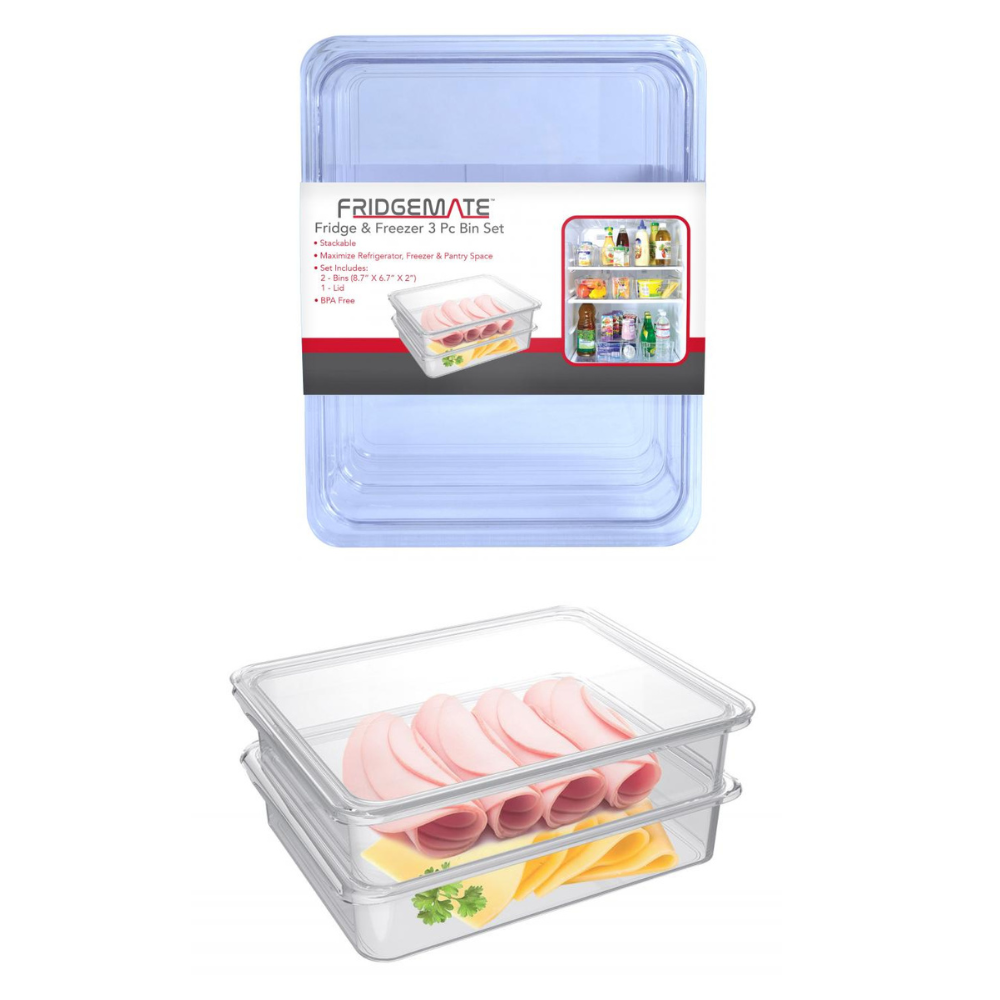 BIN W/LID SET 3-PC FRIDGEMATE 1214248 - TDC Limited