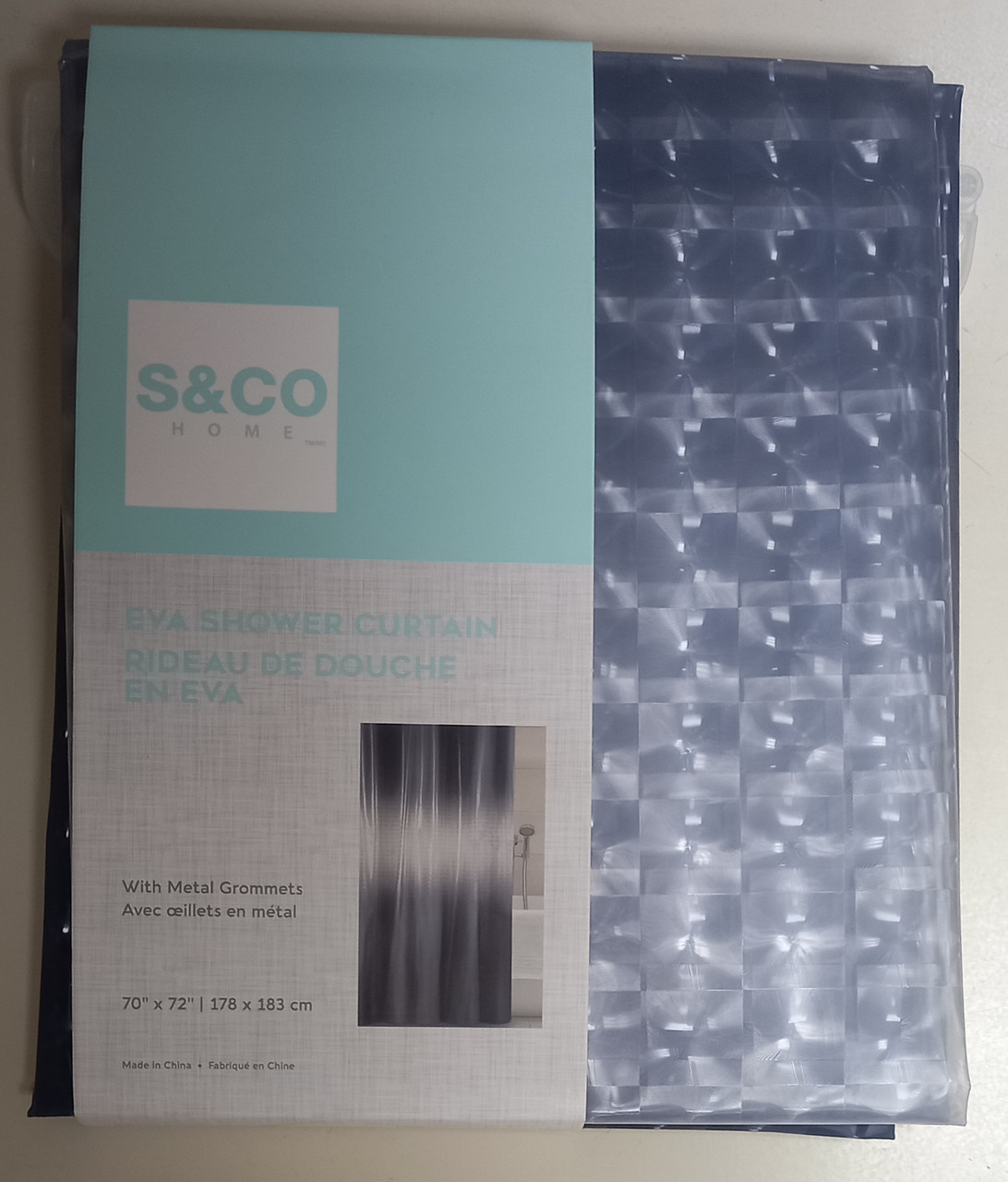 CURTAIN SHOWER PEVA 3D 70X72" 1220325 - TDC Limited