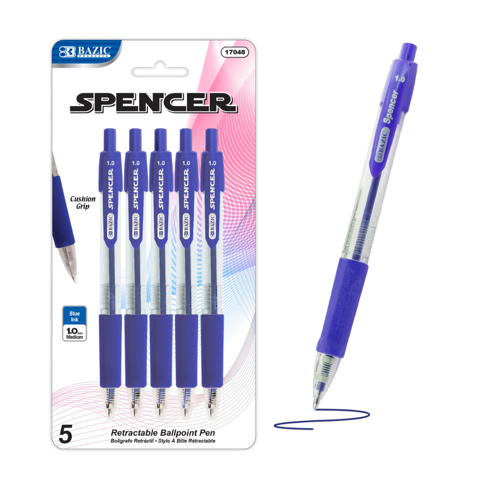 PEN BLUE RETRACTABLE BAZIC 144354 - TDC Limited