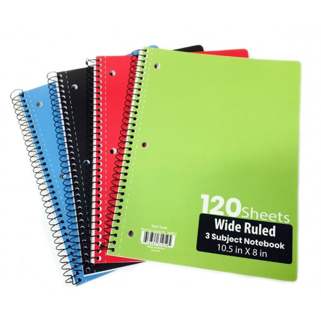 NOTEBOOK 3 SUBJECT 120 SHEETS 141830 - TDC Limited
