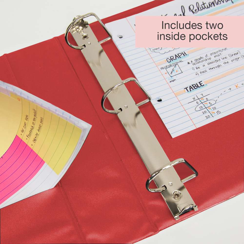 BINDERS BAZIC 3" RED SLANT 148563 - TDC Limited
