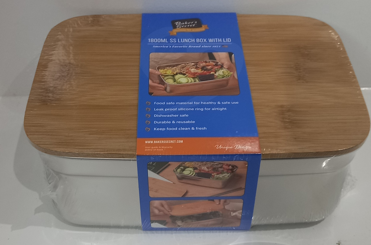 BOX LUNCH BAKER'S SECRET W/WOOD 1215389 - TDC Limited