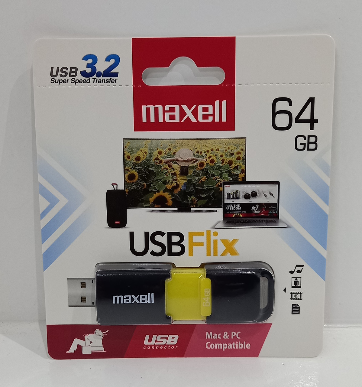 FLASH DRIVE 64G MAXELL USB FLIX 301208 - TDC Limited