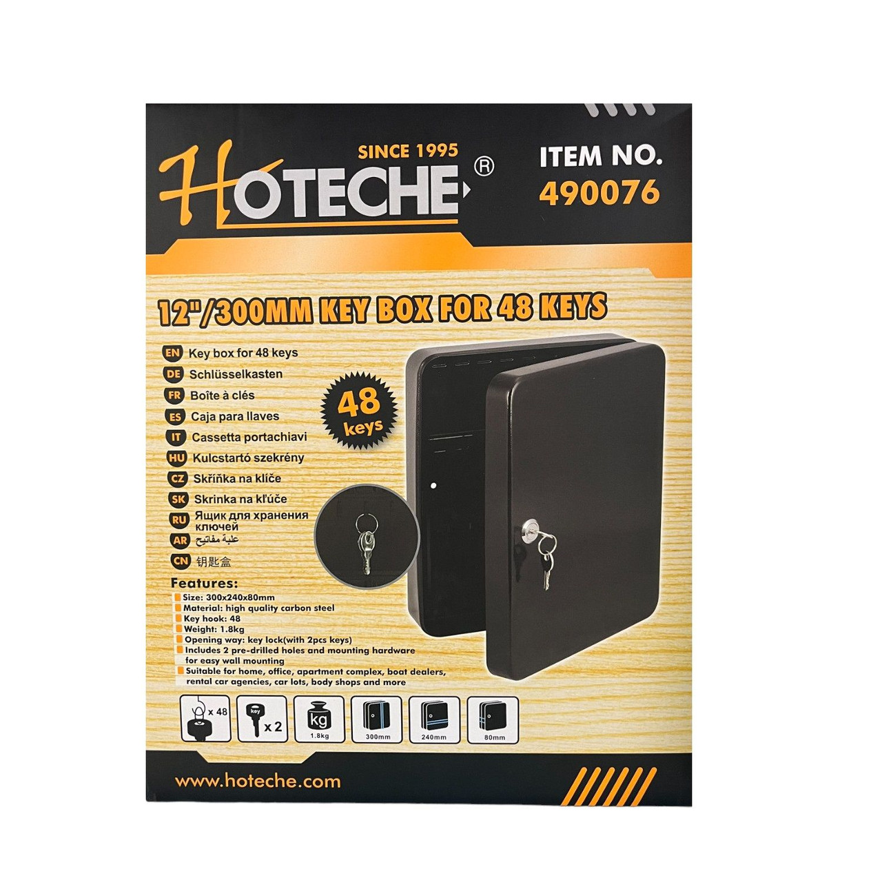 KEY BOX 30 CM FOR 48 KEYS 0900124 - TDC Limited
