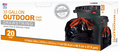 BAG TRASH 33 GAL 20CT #144858 123693 - TDC Limited