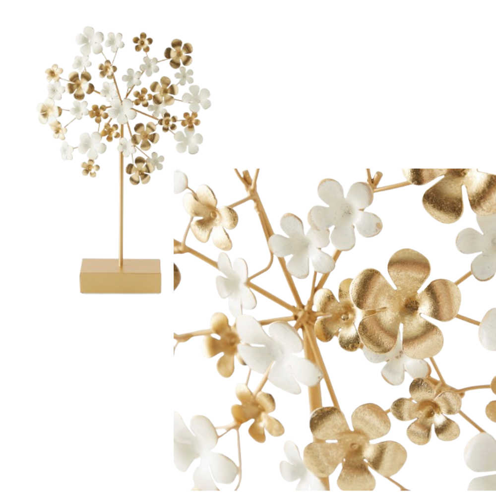 DECOR METAL FLOWER TABLE 170500 - TDC Limited