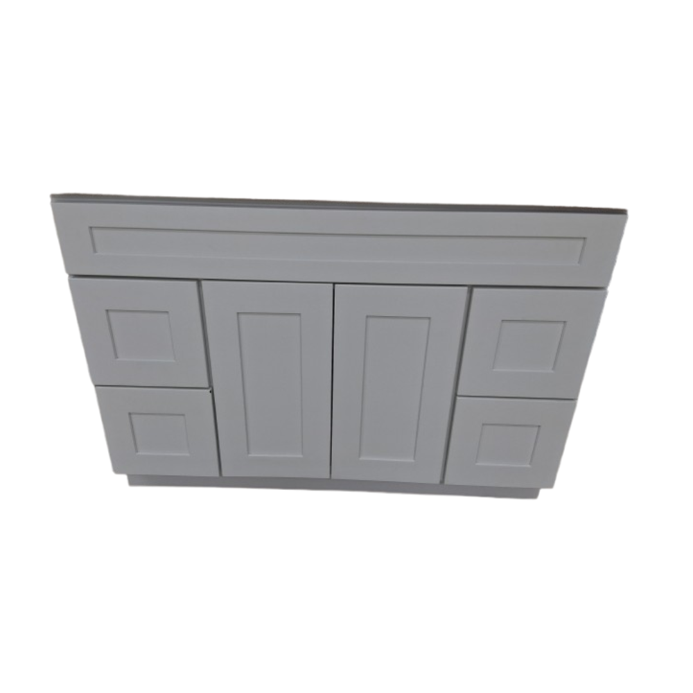 VANITY BASE SHAKER WHITE 48"W X 070909 - TDC Limited