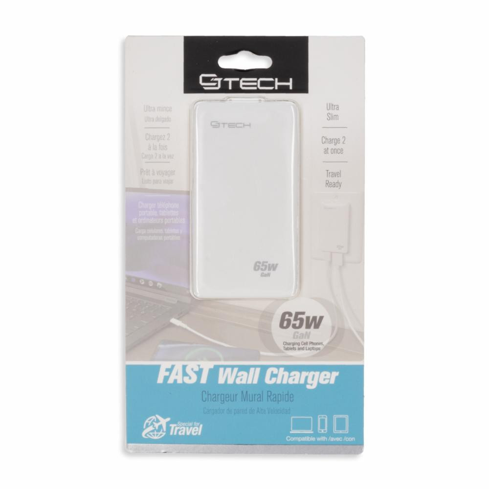 CHARGER FLAT WHITE 65W PD CJ 200662 - TDC Limited
