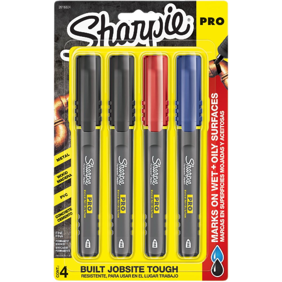 Sharpie Pro Assorted Color Fine Point Permanent Markers (4-Pack ...
