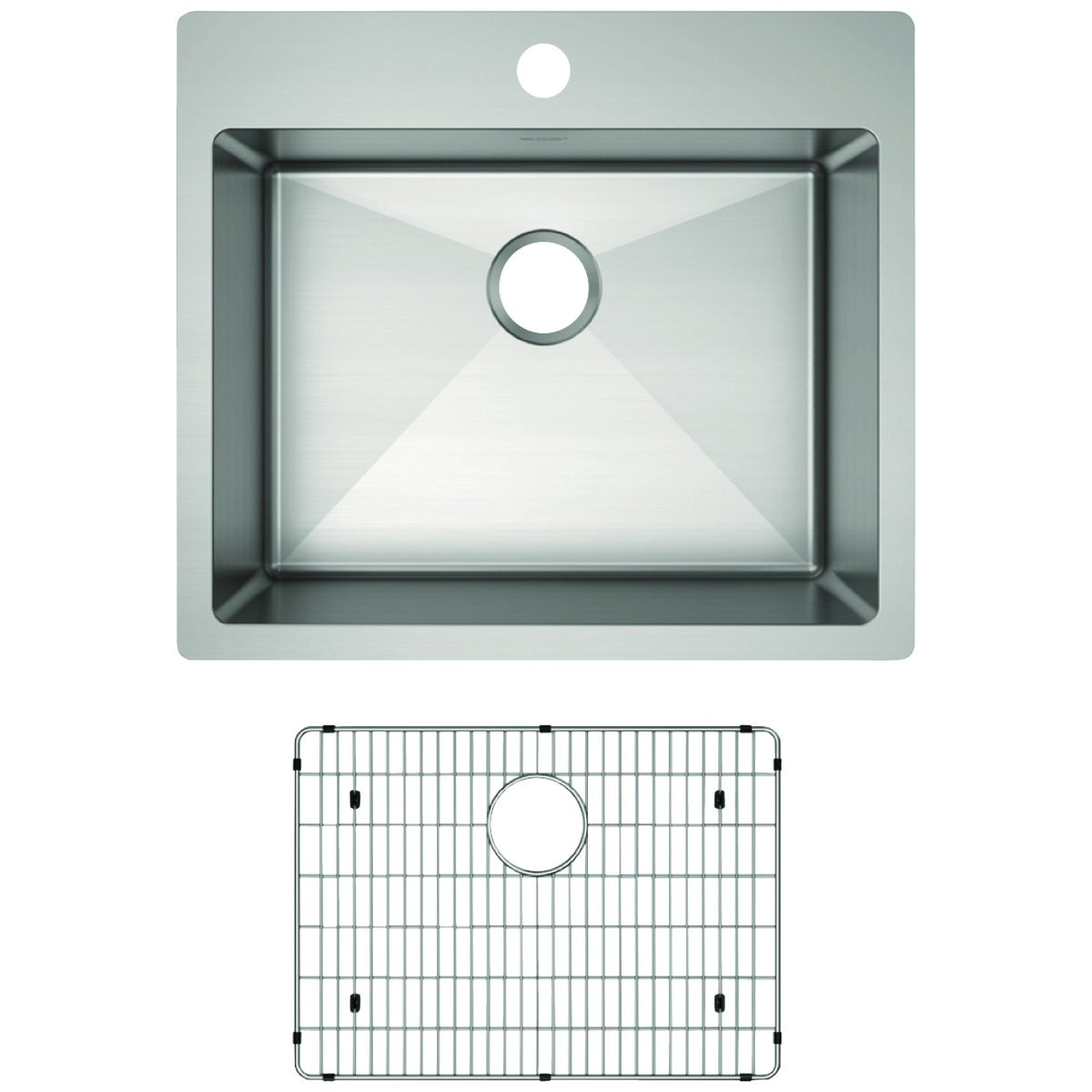 Elkay Crosstown 18-Gauge Stainless Steel 25 x 22-Inch Single Bowl ...