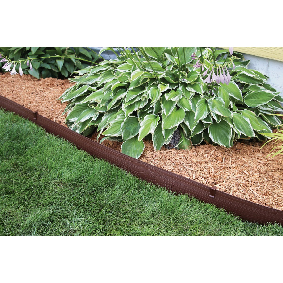 Master Mark 4 in. x 40 ft. Brown Terrace Board Lawn Edging - Durable ...