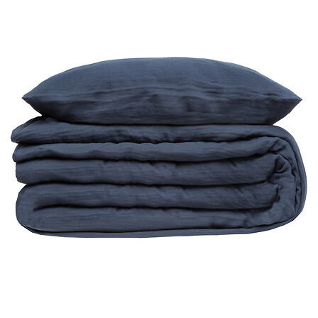 BED LINEN SET DOUBLE BLUE 126462 - TDC Limited