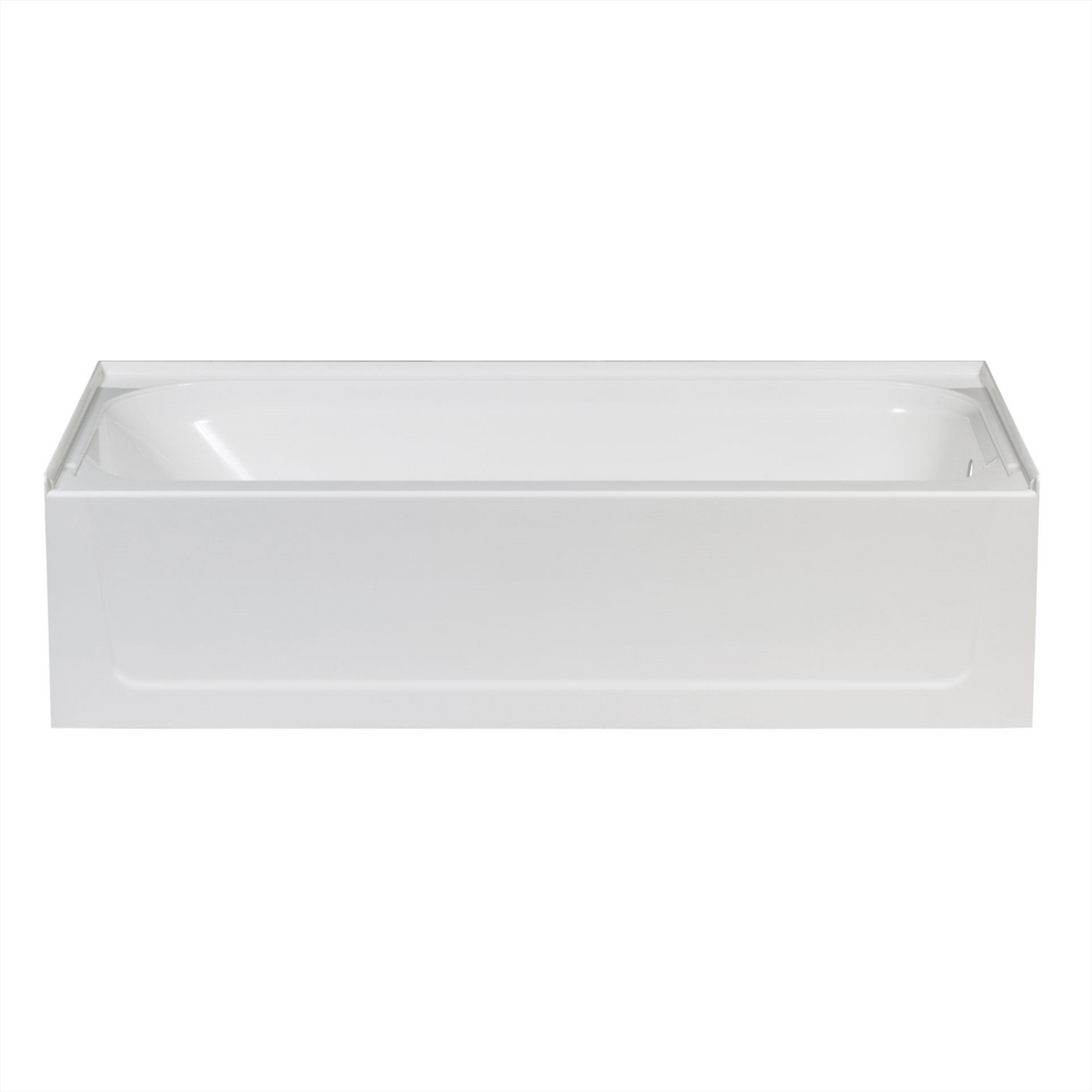 Mustee Bathtub 30" x 60" TOPAZ Fiberglass Right Drain, White