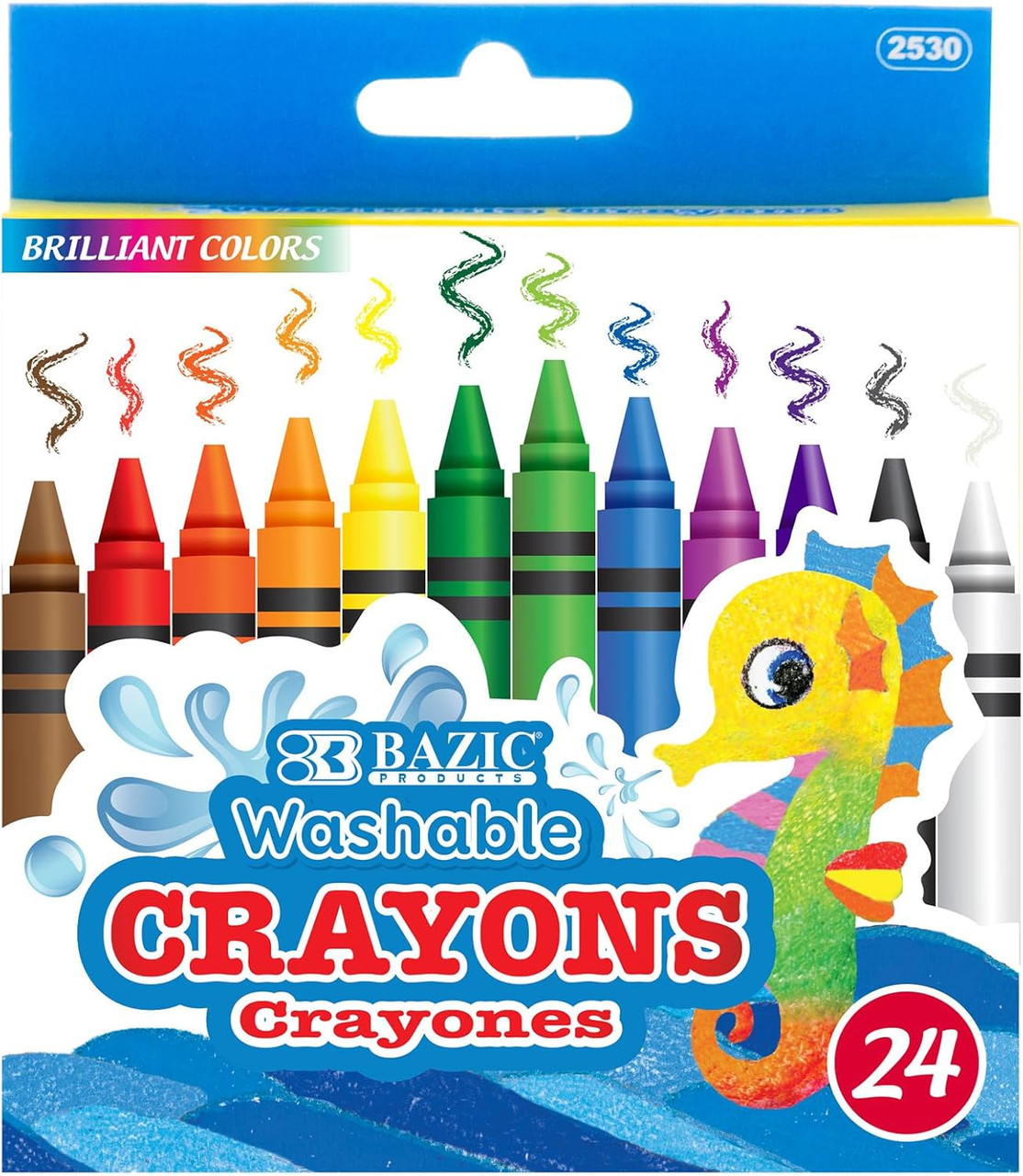 CRAYONS BAZIC WASHABLE 24CT 143688 - TDC Limited