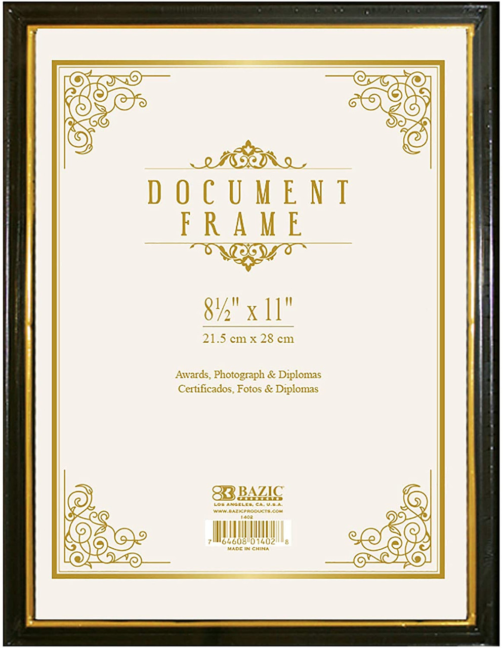 FRAME DOCUMENT 8.5X11 W/GLASS 140547 - TDC Limited