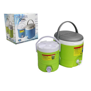 Chillex Oval Water Jug 2Pcs Green - 12hr Ice Retention