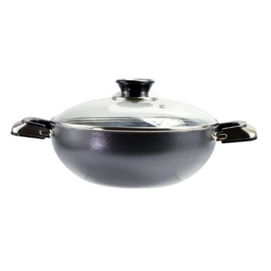 EuroHome 5.5Qt Heavy Duty Cooking Pot w/ Glass Lid