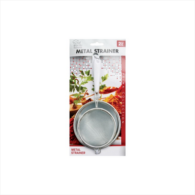 2PCS Metal Kitchen Strainers – Assorted Size