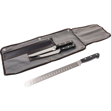 Oklahoma Joe's Blacksmith Stainless Steel 3-Piece BBQ Knife Set with ...