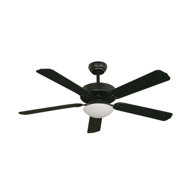 FAN CEILING 52" MATTE BLACK 120V 082702 - TDC Limited