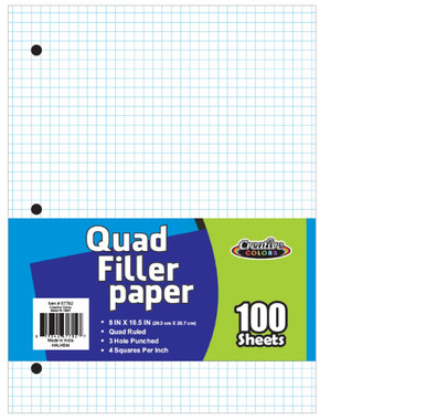 PAPER FILER 100S 8X10.5 QUAD 146042 - TDC Limited