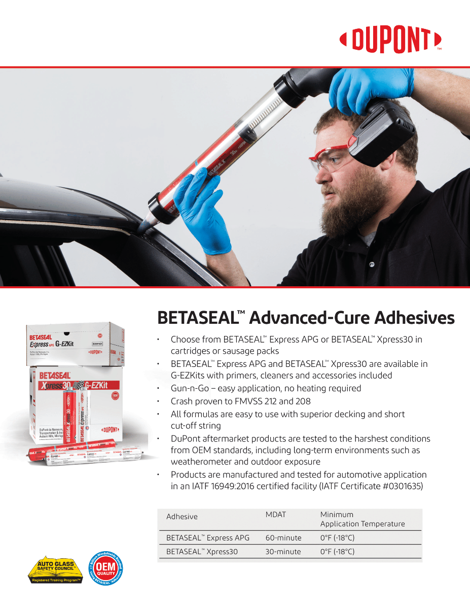 Betaseal Express APG BP G-EZ Advanced Primerless Auto Glass Urethane ...