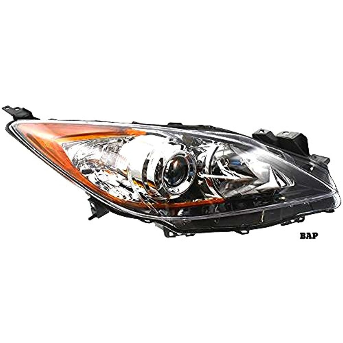 Fits 10-13 MAZDA 3 RIGHT PASS HALOGEN HEADLAMP ASSM With/CHROME ...