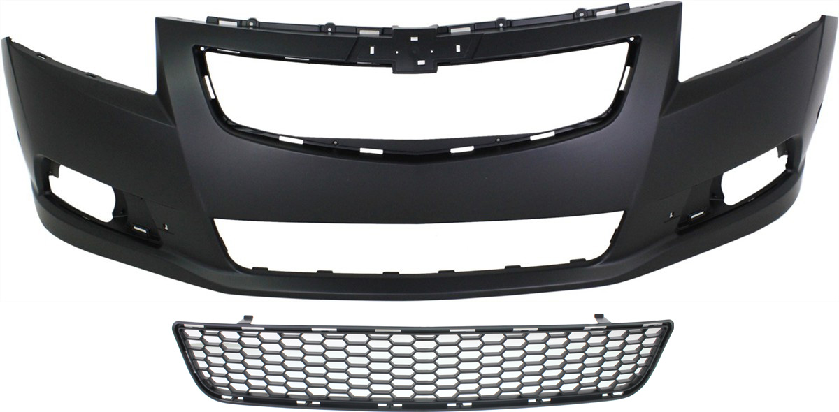 CRUZE 11-14 FRONT BUMPER COVER, Primed, 2-pc kit, with Bumper Grille ...