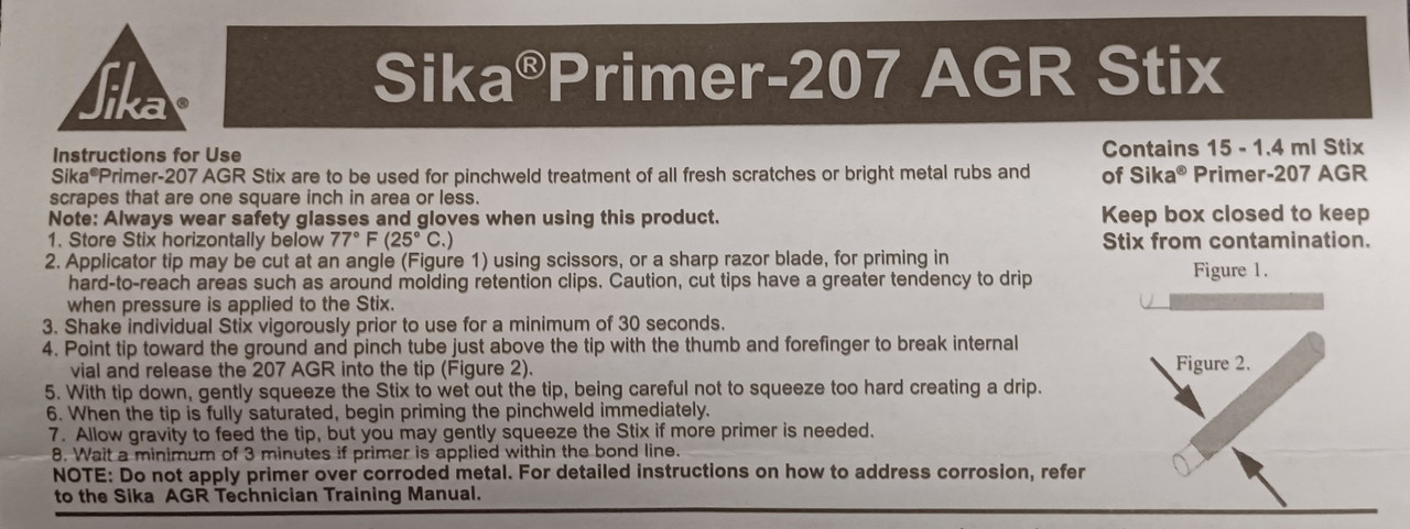 (15) Sika 207 Stix Auto Pinchweld & Glass Primer Single Application ...