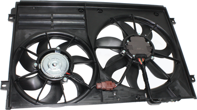 JETTA 05-16 RADIATOR FAN ASSEMBLY, Dual Fan, w/ Louver Type - Busted ...