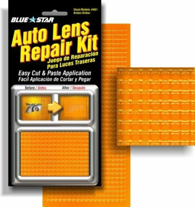 Blue Star - DIY Grid Pattern, Textured Auto Lens Repair Kit (Amber ...