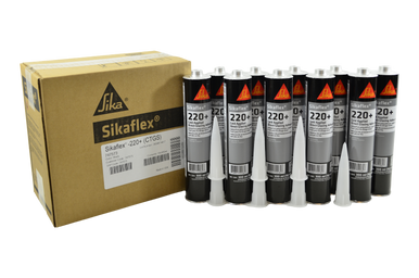SikaFlex 220+ Fast Curing Automotive Auto Glass Urethane Adhesive (Case ...