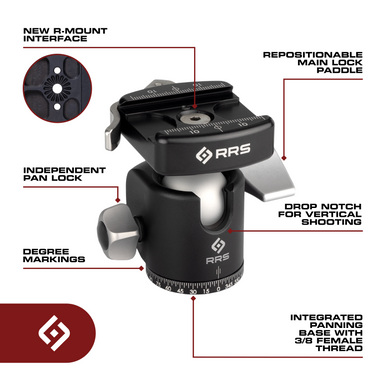 BH-30-PC Ball Head: Arca Panning Lever Clamp