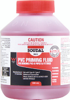 PVC Priming Fluid Red 125ml - Lamcal Builders Supplies