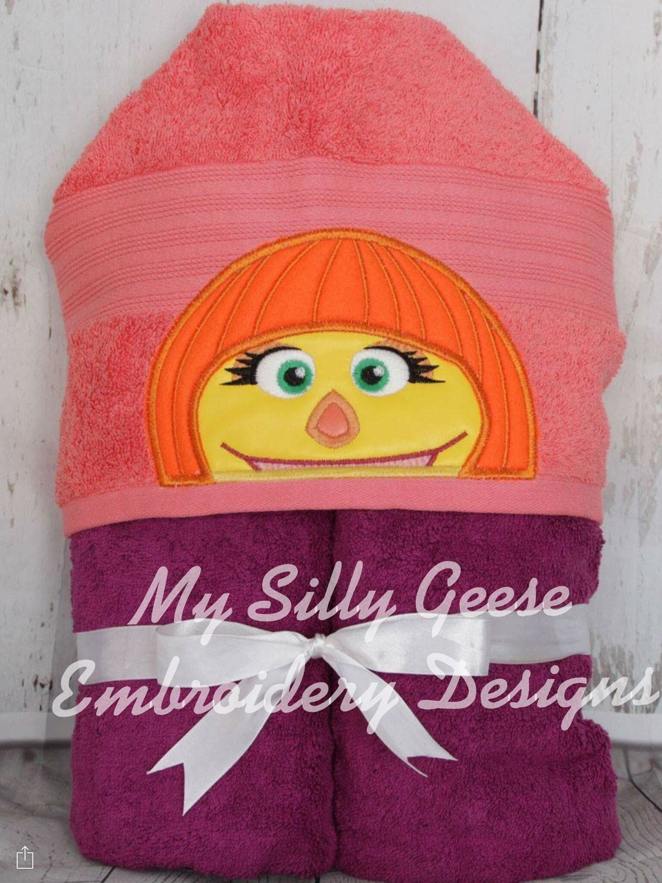 5x7 Ausome Girl Peeker - My Silly Geese
