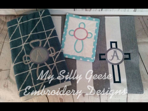5x7 Cross Monogram Frame Set of 3 - My Silly Geese