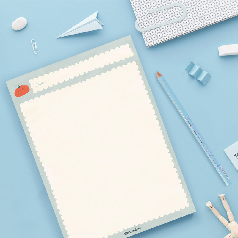 O-ssum A5 size grid and blank notes memo notepad