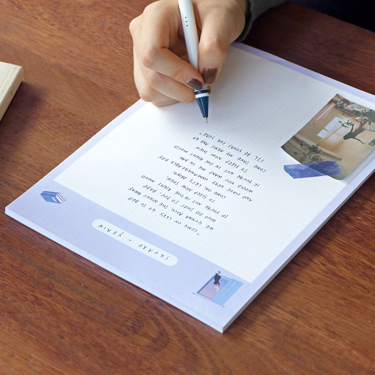 ICONIC Haru B5 size grid notes memo notepad - Fallindesign