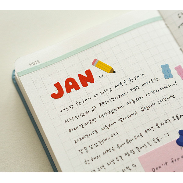 Dailylike Alphabet removable paper diary deco sticker seal